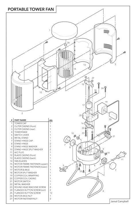 Pedestal Fan Exploded View At Phoebe Hercus Blog
