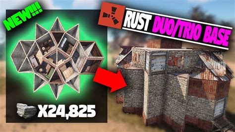 Top Rust Solo Base Design Base Design Est Cost K Stone Fortify