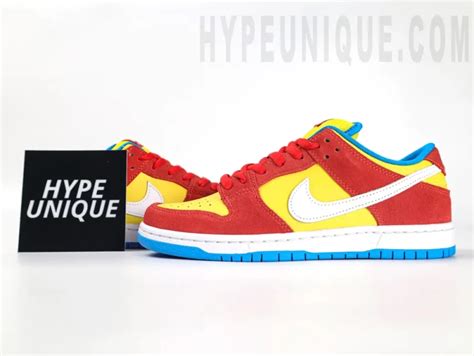 Sb Dunk Low Pro Bart Simpson Hypeunique Sb Dunk Low Pro Bart Simpson Hypeunique