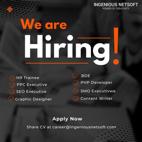 Urgently Hiring Hr Trainee Graphic Designer Smo Executive Content… Rajinder Kumar Gupta