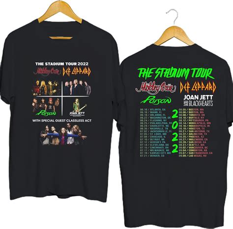 The Stadium Tour 2022 Shirt Music Concert T Shirt Def Leppard Motley