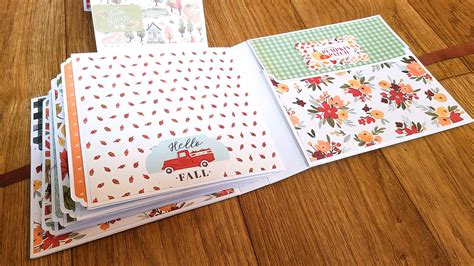Handmade Mini Album Scrapbook Ready For Photos Carta Bella Happy