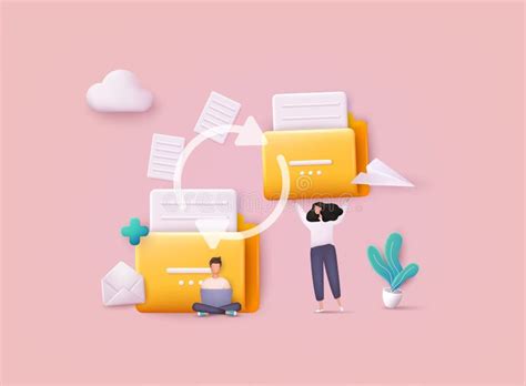 Document Migration Stock Illustrations 2655 Document Migration Stock