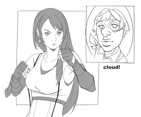 Tifa Lockhart And Chadley Final Fantasy And 3 More Drawn By 0regano