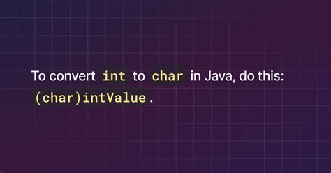 Convert Int To Char Java Ascii Design Talk