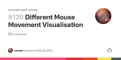 Different Mouse Movement Visualisation Issue Univrsal Input Overlay Github