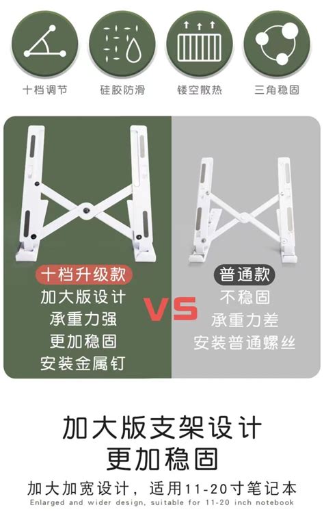 笔记本平板通用电脑支架可折叠升降多档位调节便携式散热办公托架 阿里巴巴