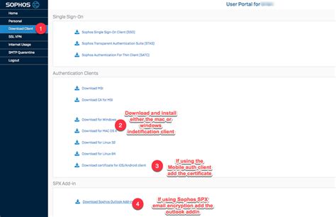 Download And Install Sophos XG Authentication Client Sprinter Help Docs