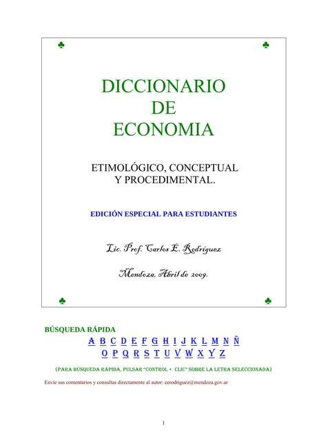 Diccionario De Economía Ale Udocz