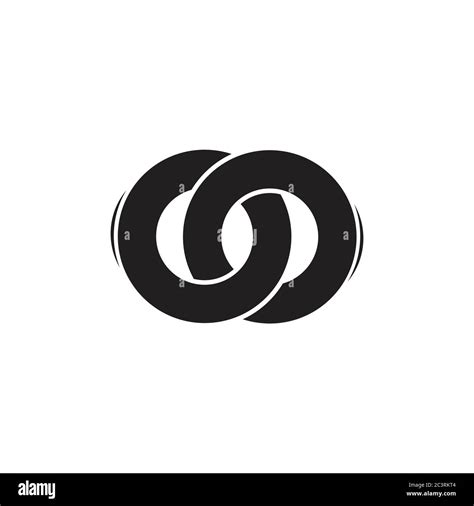 Linked Circle Object Logo Vector Stock Vector Image And Art Alamy