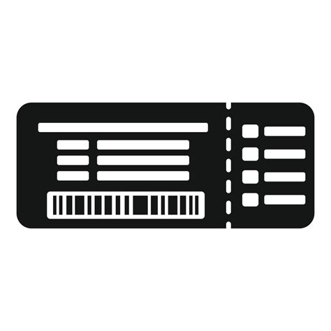 Air Ticket Icon Simple Vector Plane Pass 15151813 Vector Art At Vecteezy