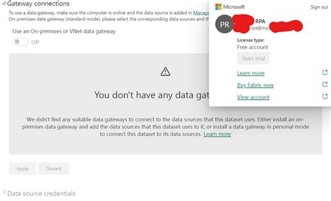 Solved Power Bi Gateway Is Not Shown In Dataset Microsoft Fabric
