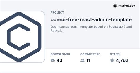 Coreui Free React Admin Template Ecosystem Directory Marketdev