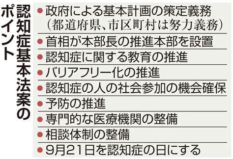 認知症基本法案自公提出へ 家族支援も明記 産経ニュース