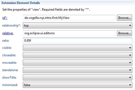 Eclipse Rcp Based On The X Api Tutorial