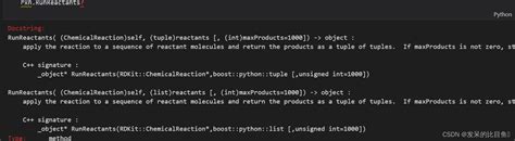 Rdkit化学反应reactionfromsmartsrdkit中的smart Reaction Csdn博客