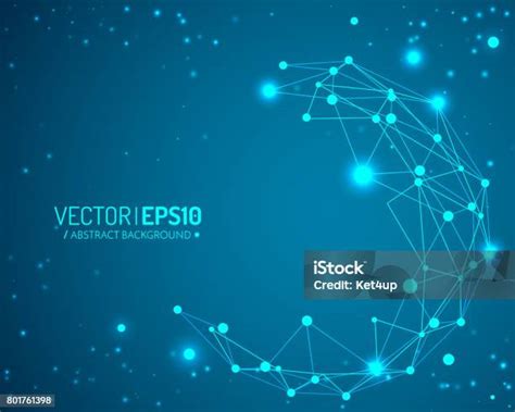 비즈니스 또는 과학 프레 젠 테이 션에 대 한 3d 기하학적 벡터 배경 구에 대한 스톡 벡터 아트 및 기타 이미지 구 디지털 생성 이미지 로우 폴리곤 모델링 Istock
