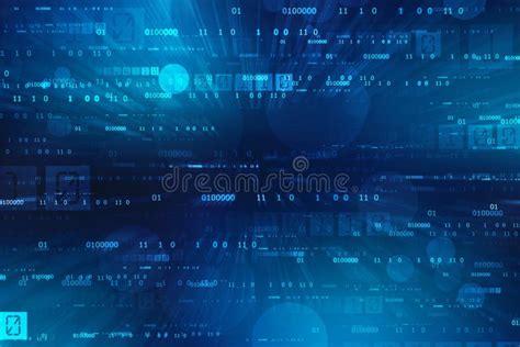 Binary Code Background Flowing Number One And Zero Text In Binary Code