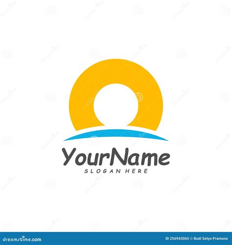 Sun Logo Design Template Creative Sun Logo Vector Simple Icon Symbol