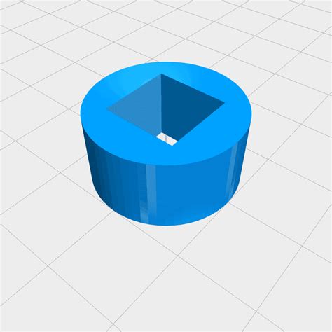 Cylinder Minus Cuboid Customizable