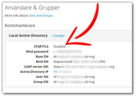enable starttls for active directory support nethserver community