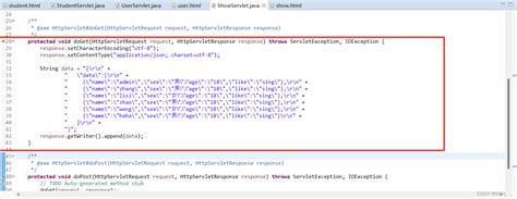 Eclipse之json数据与web存储交互websevlet传参json Csdn博客