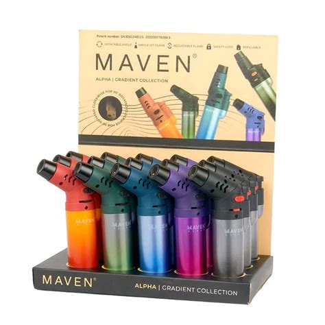 Maven Alpha Gradient Collection Torch Lighter 15ct Nimbus Imports