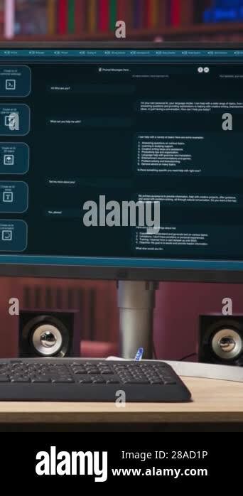 Vertical Video Ai Llm Chatbot Answering User Prompts Using Predictive