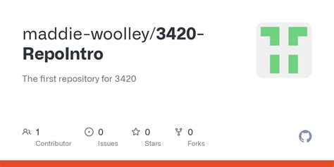 Github Maddie Woolley3420 Repointro The First Repository For 3420