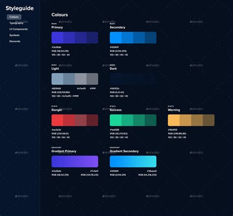 Dashboard UI Styleguide Web Elements GraphicRiver