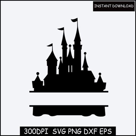Castle Svg Bundle Princess Svg Castle Clipart Heart Head Inspire