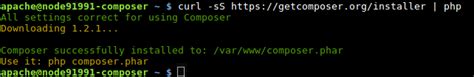Install Php Composer Via Ssh For Dependencies Management Virtuozzo