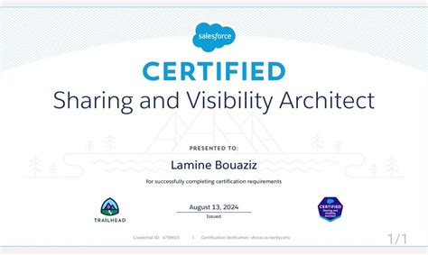 Lamine Bouaziz On Linkedin Salesforce Salesforcecertified Sharingandvisibilityarchitect…