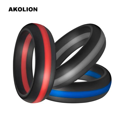 1 قطعة خاتم زواج سيليكون امرأة جديدة سيليكون الزفاف الجولة الصلبة