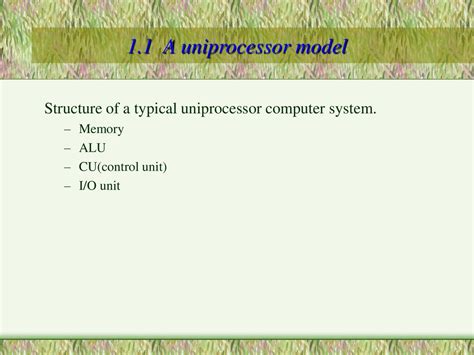 Chapter 1 Uniprocessor Architecture Overview Ppt Download