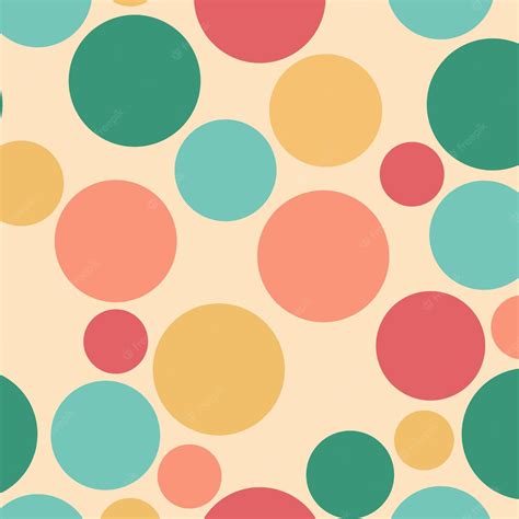 Premium Vector Seamless Pattern With Circles Vector Repeating Pattern