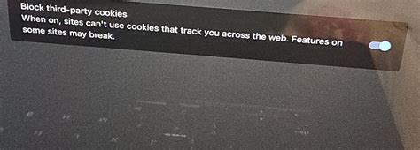 Solved Block Third Party Cookies When On ﻿sites Cant Use