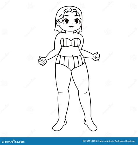 Isolated Happy Plus Size Model Character Vector Stock Vector Illustration Of Girl Weight