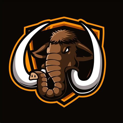 Head Mammoth Mascot Logo Illustration 13799154 Vector Art At Vecteezy
