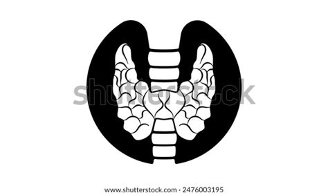 Endocrinologist Emblem Black Isolated Silhouette Stock Vector Royalty Free 2476003195