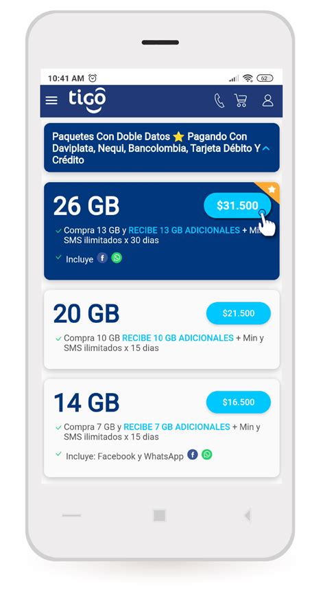 ¿cómo Comprar Paquetes Prepagos Tigo Por Internet Móvil