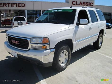 2003 Summit White Gmc Yukon Sle 26935678 Photo 4 Car