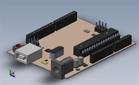 arduino开发板1 SOLIDWORKS 2018 模型图纸下载 懒石网 arduino开发板1 SOLIDWORKS 2018 模型图纸下载 懒石网