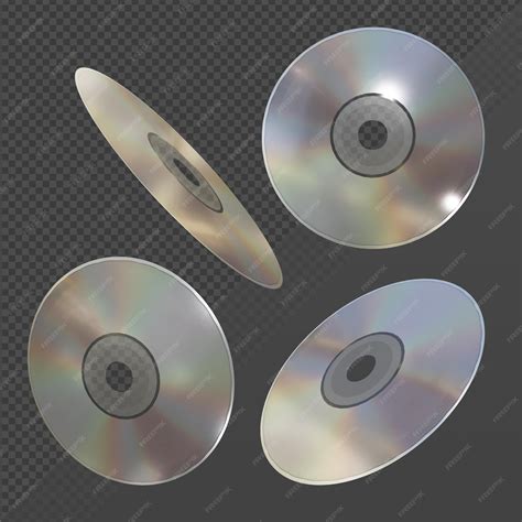 Premium Psd 3d Rendering Computer Equipment Cd Compact Disk Optical Data Storage Perspective View