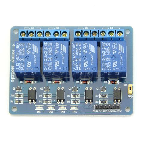 Diymore Dc 12v 4ช่องhigh Currentรีเลย์โมดูลคณะกรรมการoptocouplerสำหรับarduino Arm Avr Dsp Pic