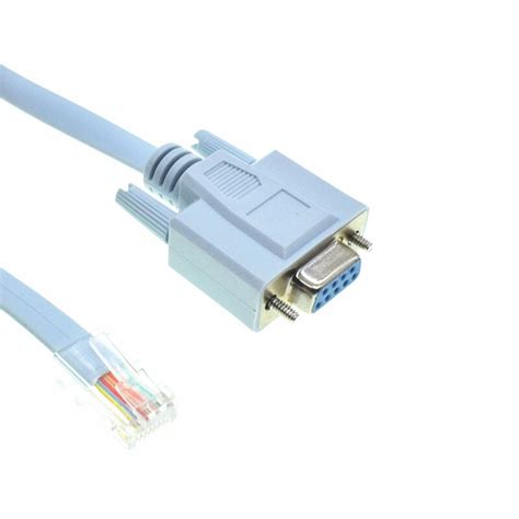 15m 콘솔 케이블 Rj45 이더넷 Rs232 Db9 Com 포트 직렬 암 라우터 Cisco 스위치 티몬