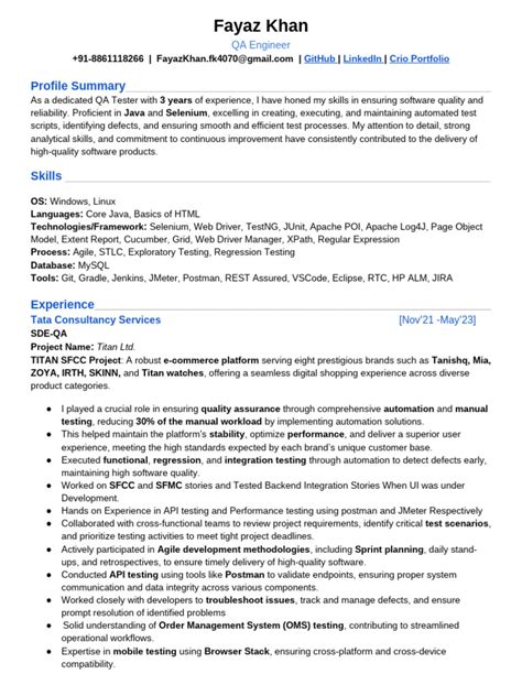 Fayazkhangen Resume Pdf Software Testing Selenium Software
