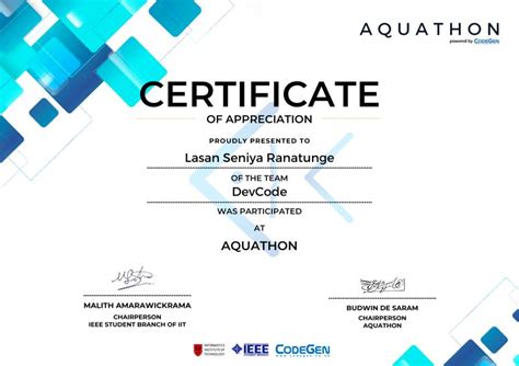 lasan ranatunge on linkedin hackathon teamwork ieee aquathon problemsolving