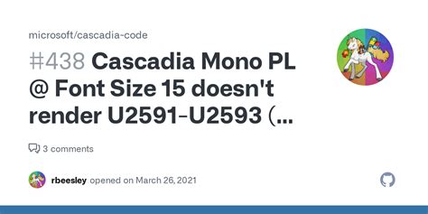 Cascadia Mono Pl Font Size 15 Doesnt Render U2591 U2593 Shade