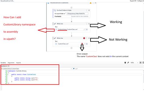 How To Access C Class Without Librarynameclassname Studio Uipath